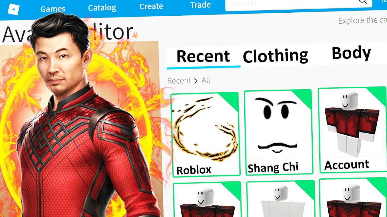 MAKING SHANG CHI a ROBLOX ACCOUNT - YouTube