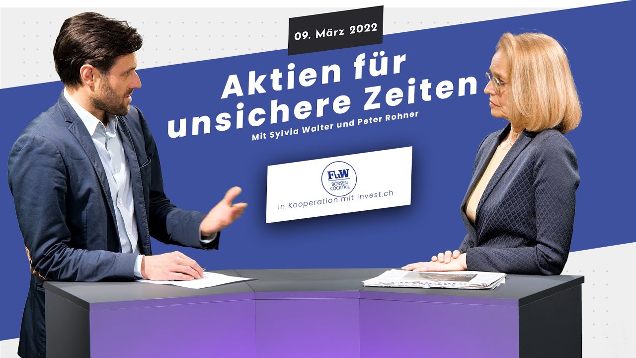 Aktien für unsichere Zeiten | FuW-Börsencocktail mit Sylvia Walter und ...