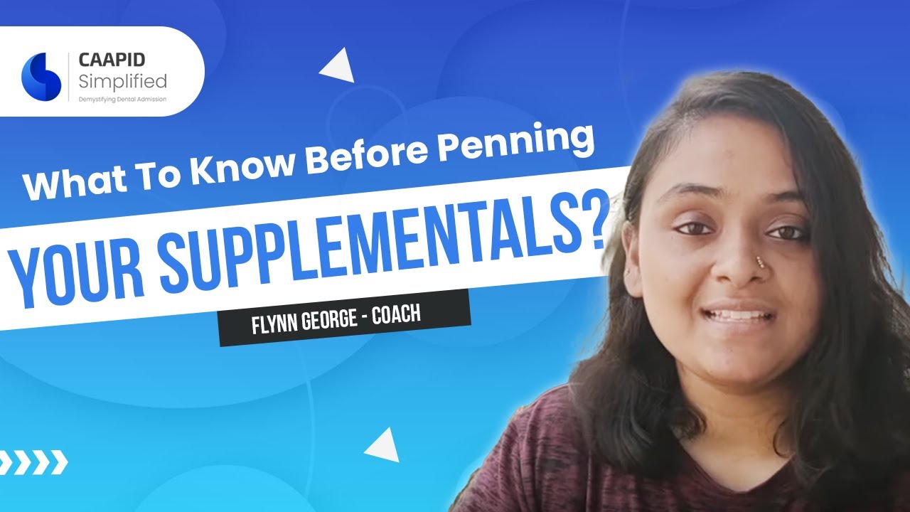 CAAPID Supplemental Questions for 2022 - Simplify your answers | Caapid Simplified - YouTube