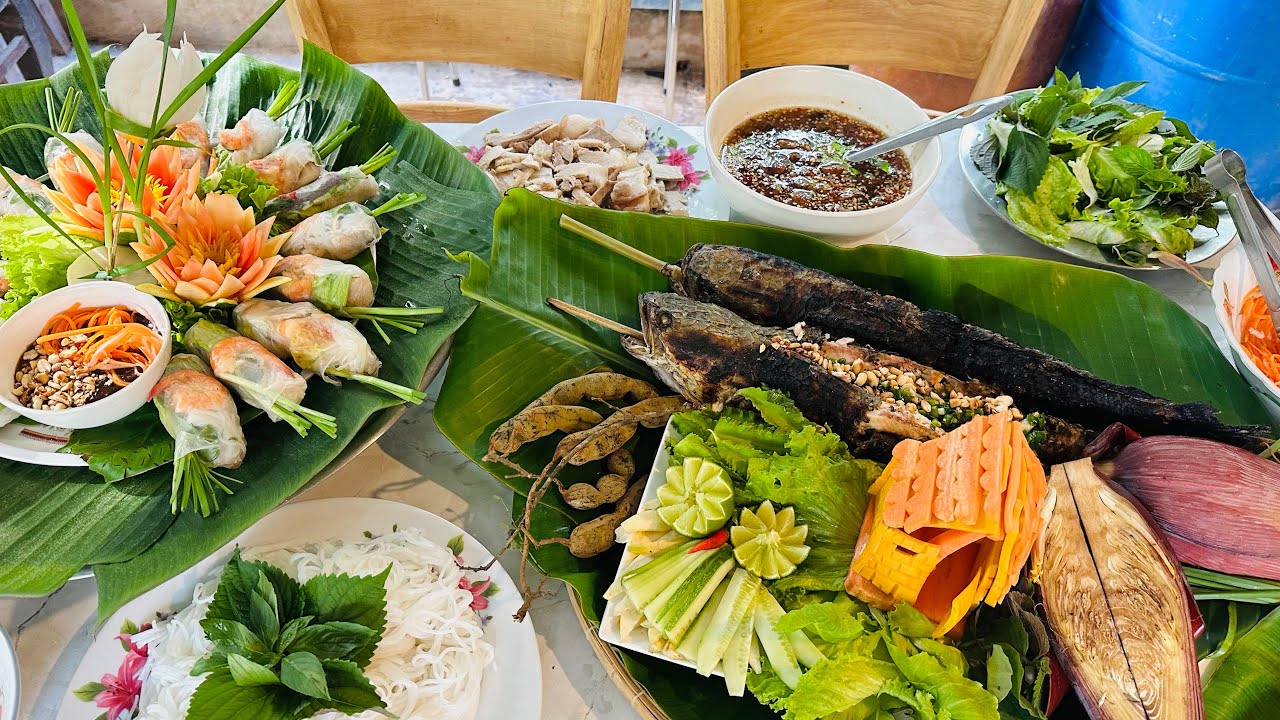 Tập 16:Đặc trưng ẩm thực Nam Bộ Cá Lóc Nướng Trui vs Gỏi Cuốn Tôm Thịt ...