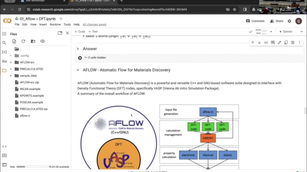 Data-Driven Materials Modeling Workshop - AFLOW + DFT - YouTube