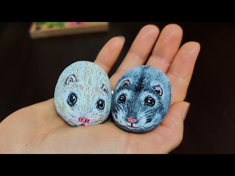 I made a mouse with a stone/Taştan kolay fare yapımı. DIY