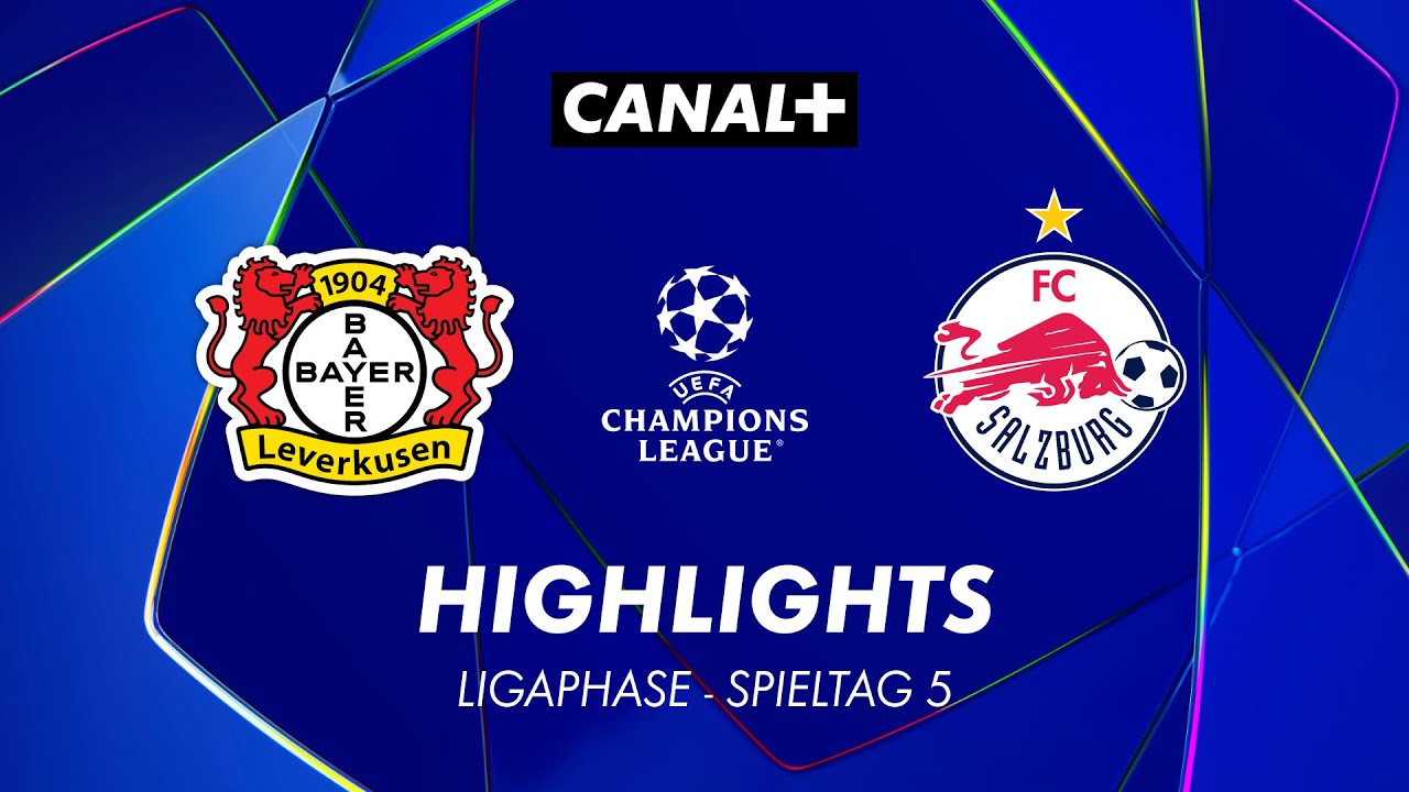 Highlights: Leverkusen - Salzburg (UCL Ligaphase - Spieltag 5) - YouTube