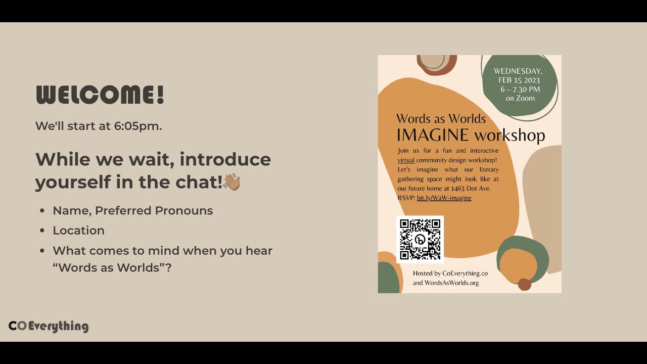 Words as Worlds IMAGINE Workshop - YouTube