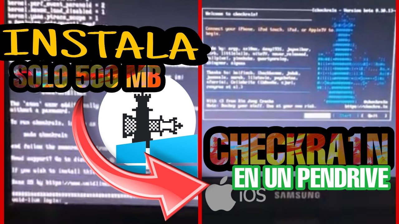 Como Instalar Checkra1n En Memoria USB Para Instalar Jailbreak En ...