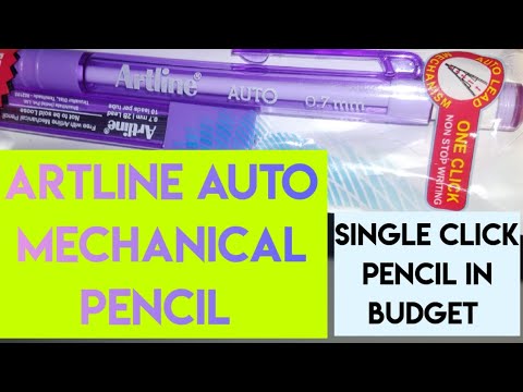 Artline Auto Mechanical pencil | Unboxing and Review Automatic ...