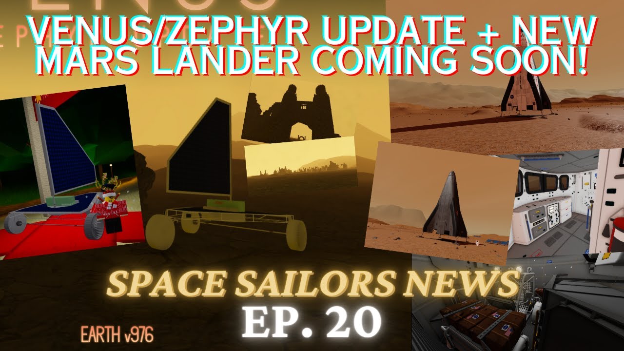 ROBLOX Space Sailors News: Ep. 20 - VENUS + ZEPHYR Update + New Mars ...