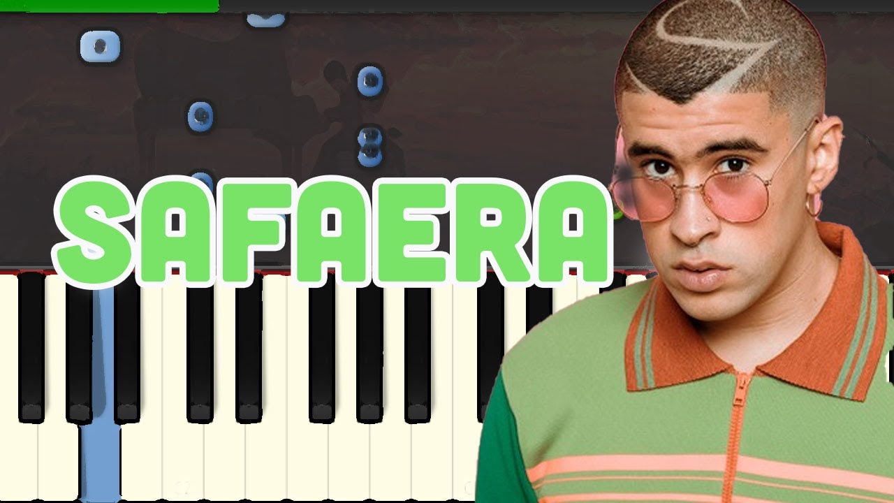 🎹 bad bunny - safaera (Piano Tutorial Synthesia) ️♫ - YouTube