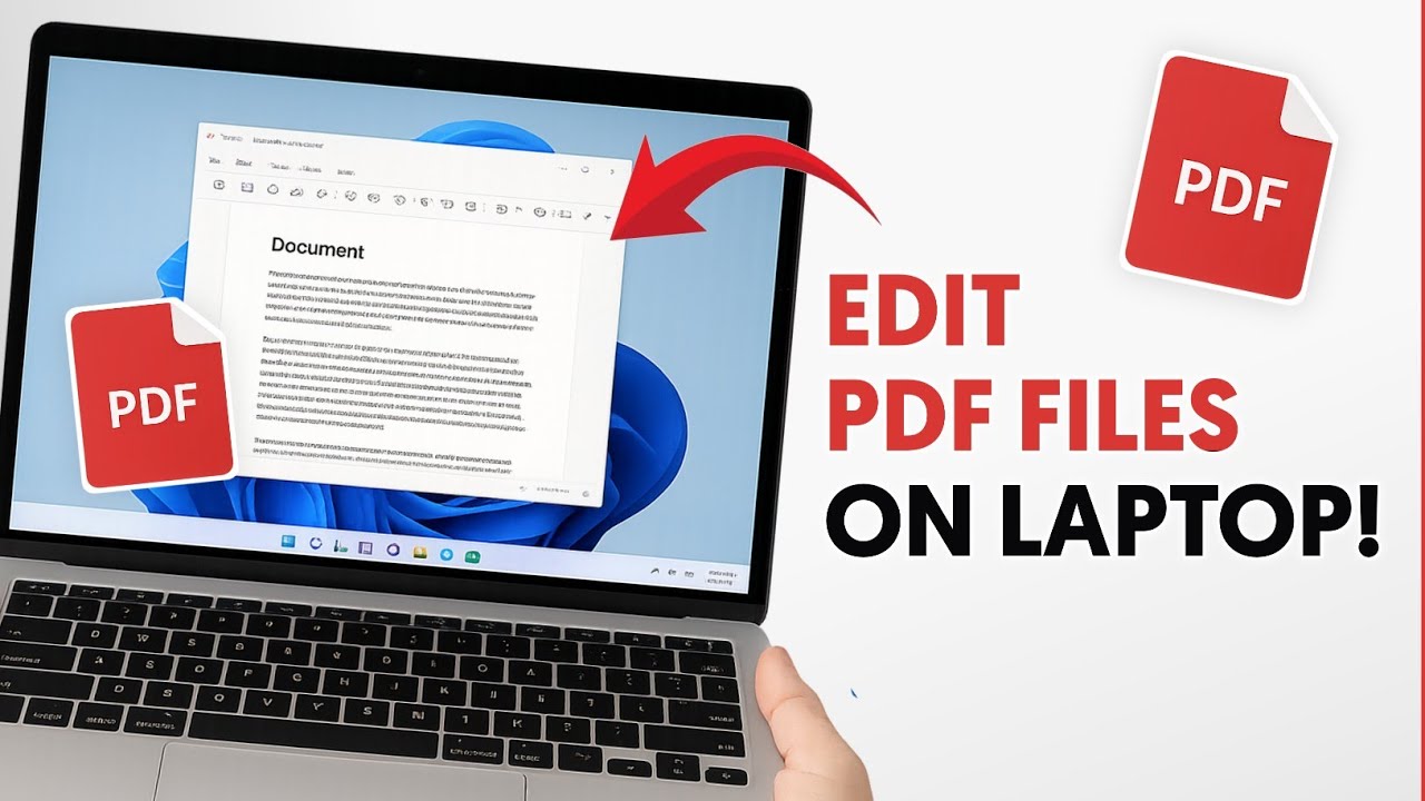 How To Edit PDF Files on Laptop - YouTube