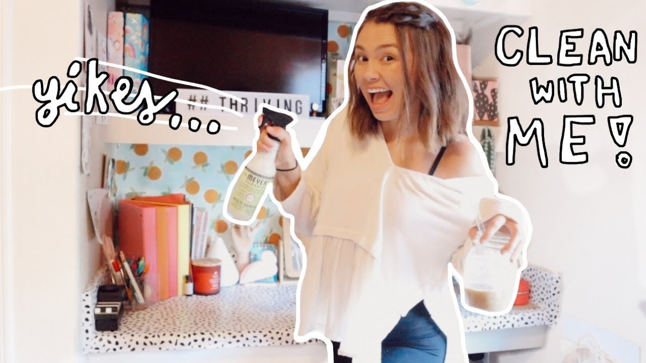 DEEP CLEAN MY ROOM & BATHROOM WITH ME | organizing, closet cleanout ...