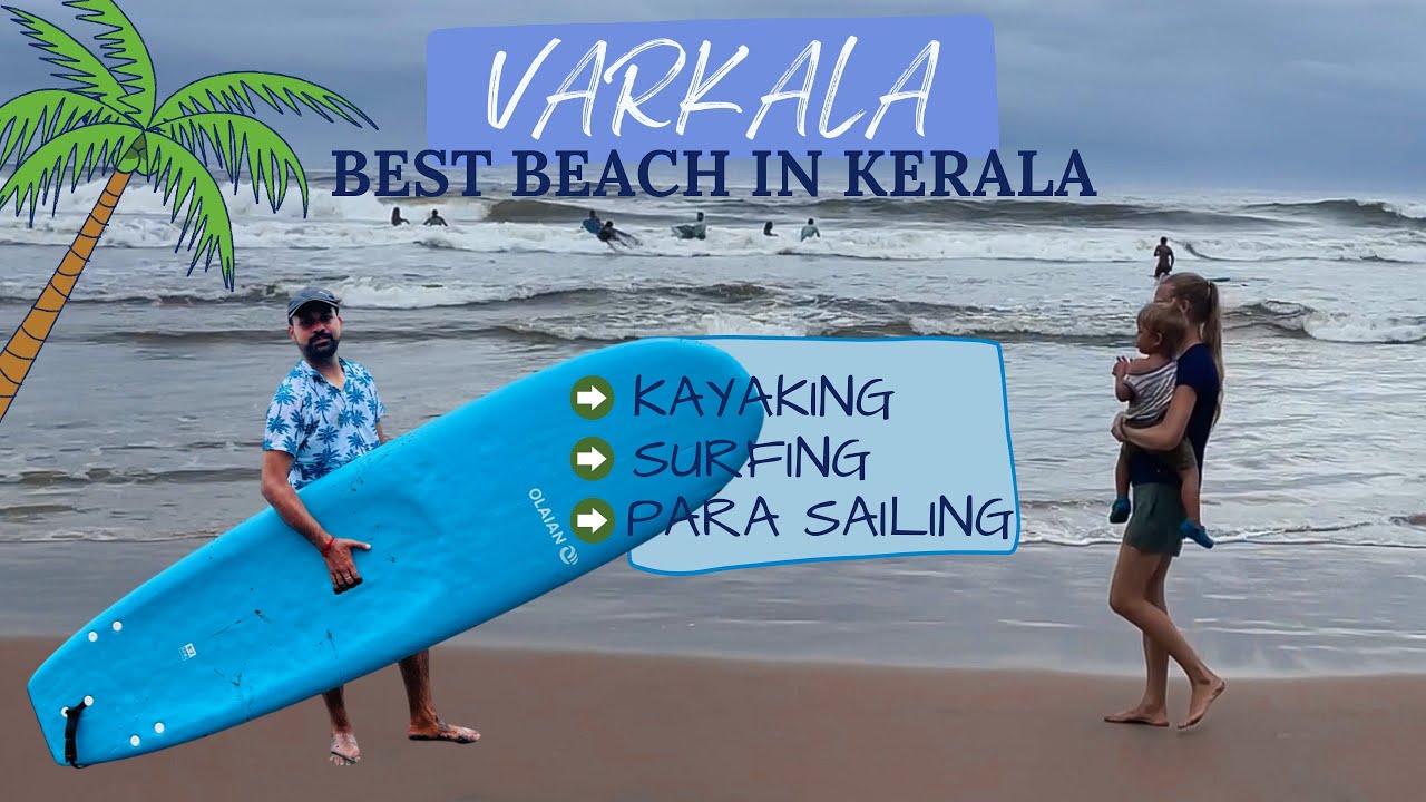 Surfing at Varkala Beach Kerala 2022 | Kappil Beach | Varkala travel ...