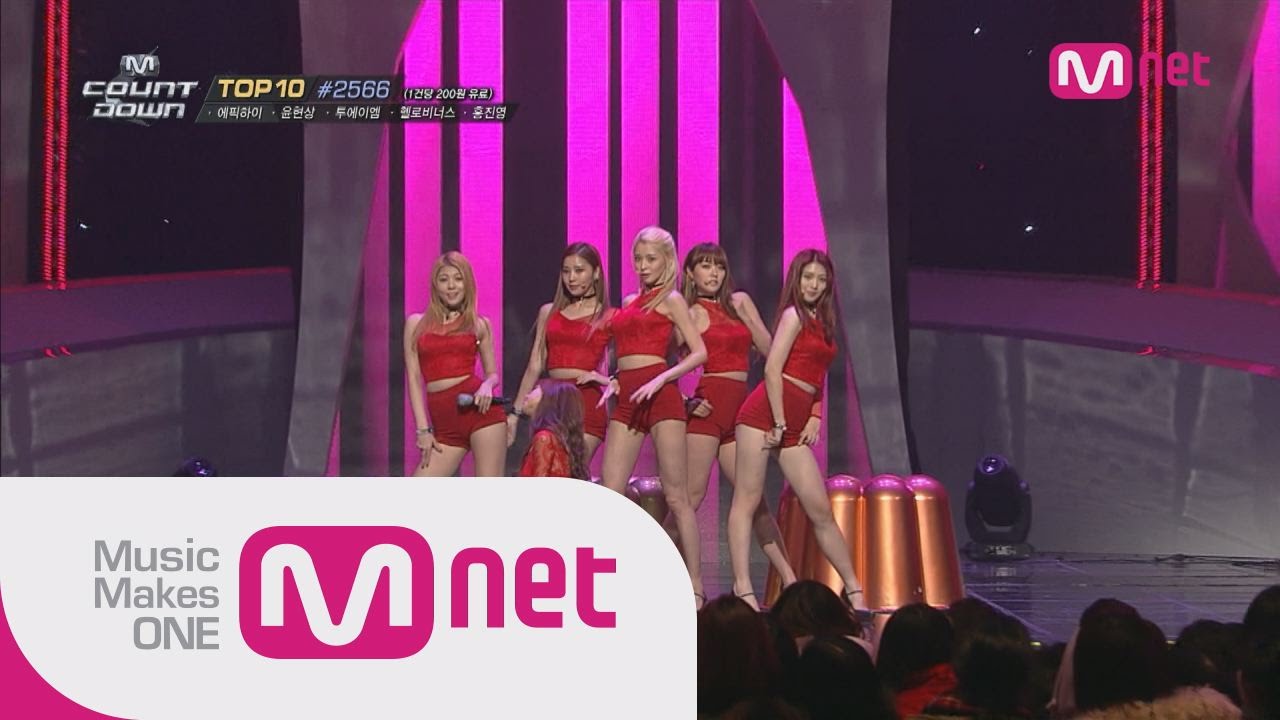 Mnet [M COUNTDOWN] Ep.402 : 헬로비너스(HELLOVENUS) - 끈적 끈적(Sticky Sticky) @M ...