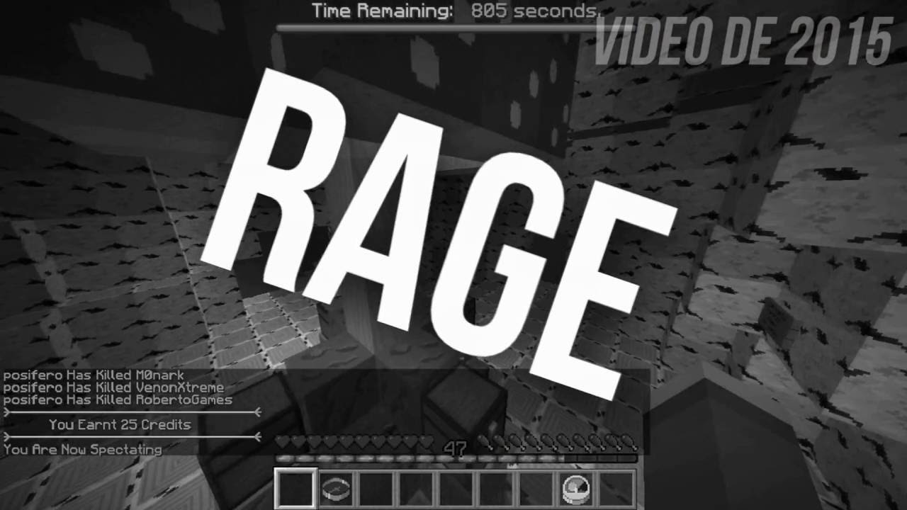 MINECRAFT RAGE 2015 - YouTube
