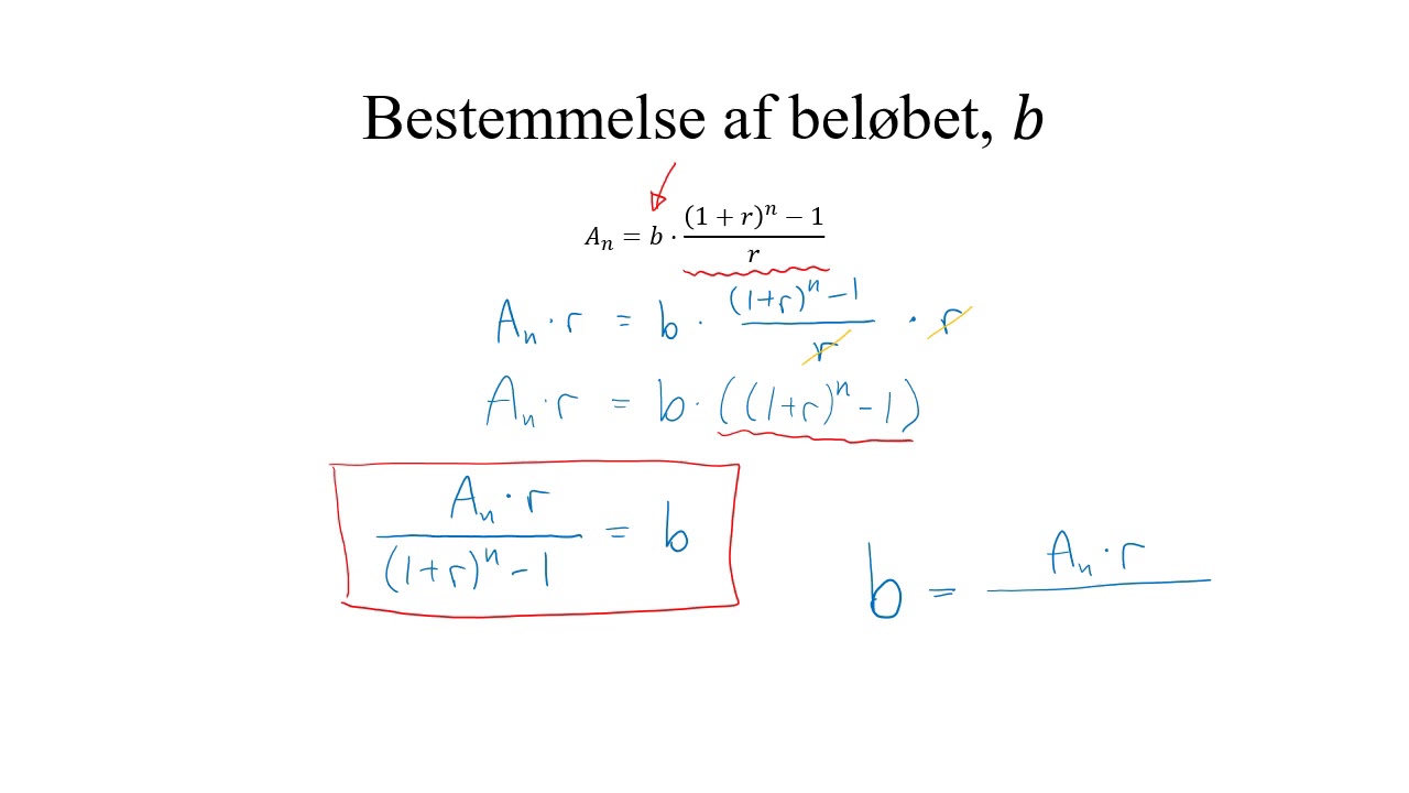 Annuitetsformlen. - YouTube