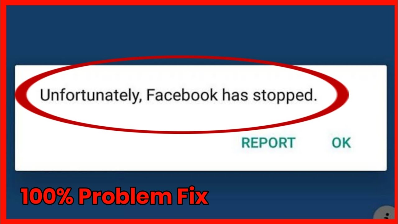 How To Fix Unfortunately Facebook Has Stopped Problem - YouTube