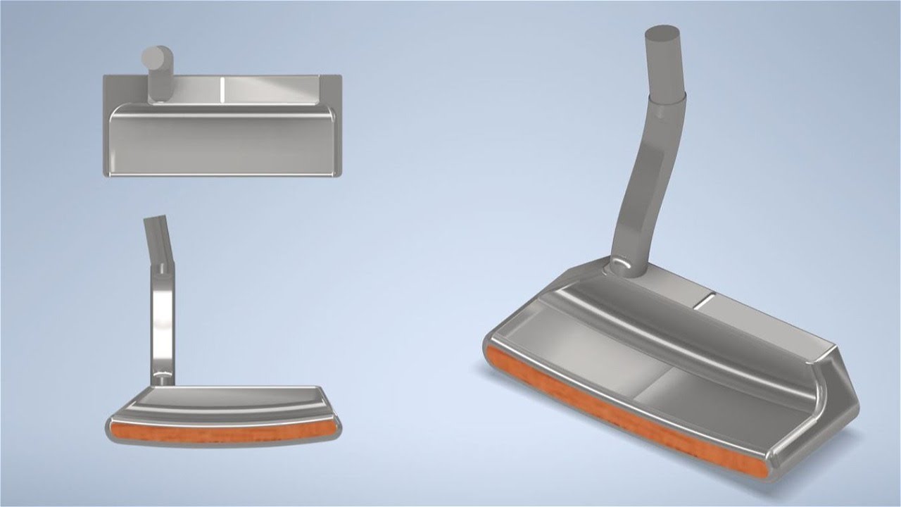 Custom Putter | 3D Model (time-lapse) - YouTube