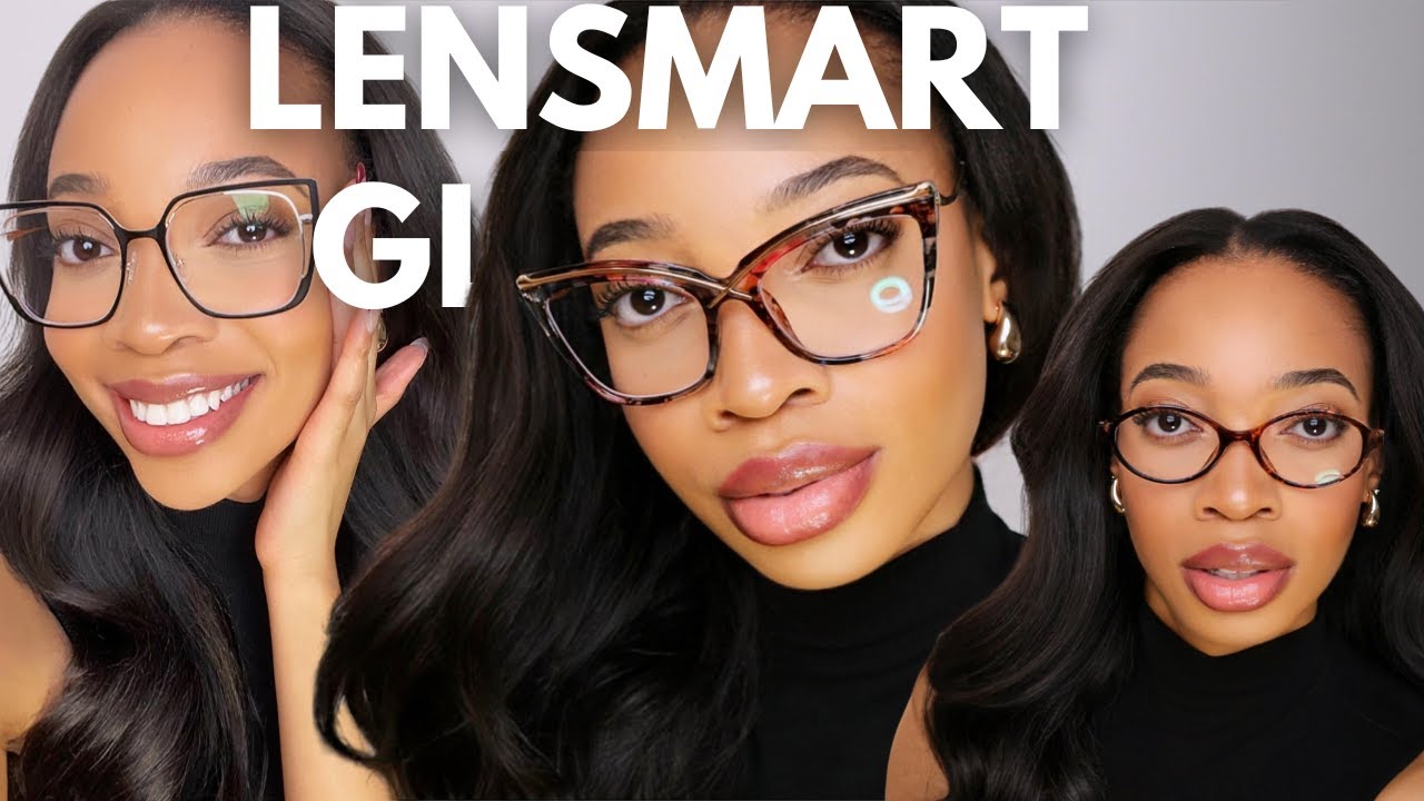 Lensmart glasses try on haul and review - YouTube