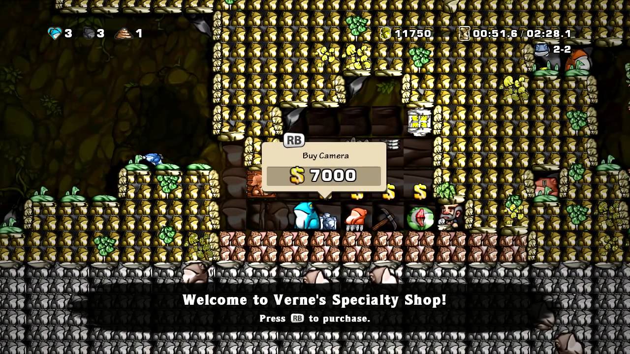 True Blue Frog Mod - Spelunky - YouTube