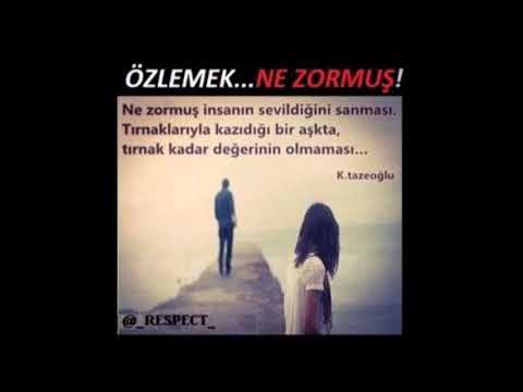Özlemek ne zormuş şiir