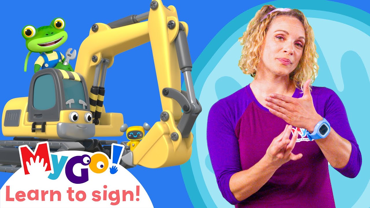 Eric the Excavator's Service | Learn Sign Language with Gecko's Garage ...