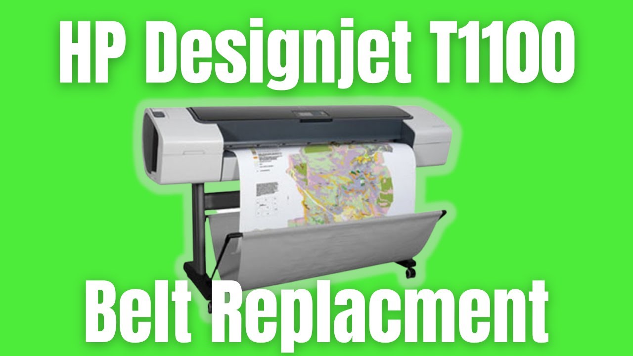 HP Designjet T1100 Belt Replacement - Time Lapse - YouTube