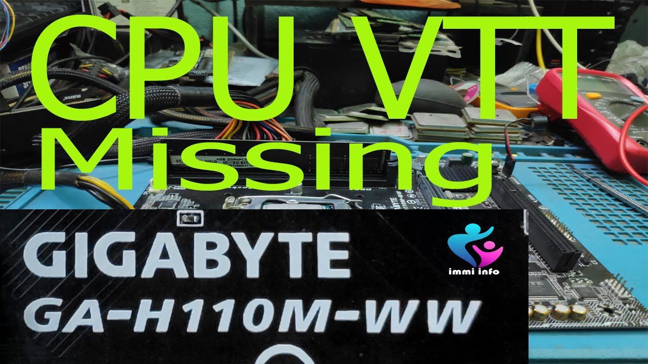 GIGABYTE GA H110M WW CPU VTT MISSING SOLUTION | GA H110M WW NO DISPLAY FIX - YouTube
