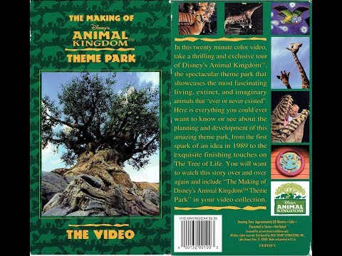 The Making of Disney's Animal Kingdom Theme Park VHS - 2001- InteractiveWDW