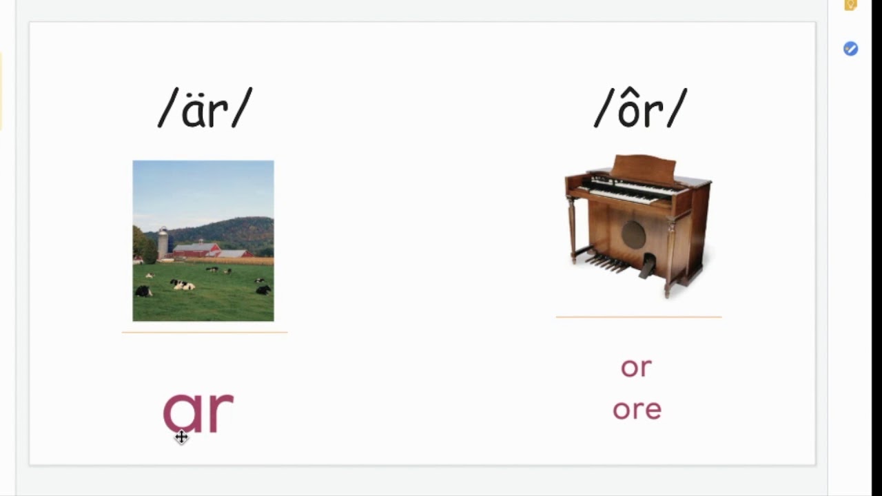 Foundational Skills - /är/ and /ôr/ - YouTube