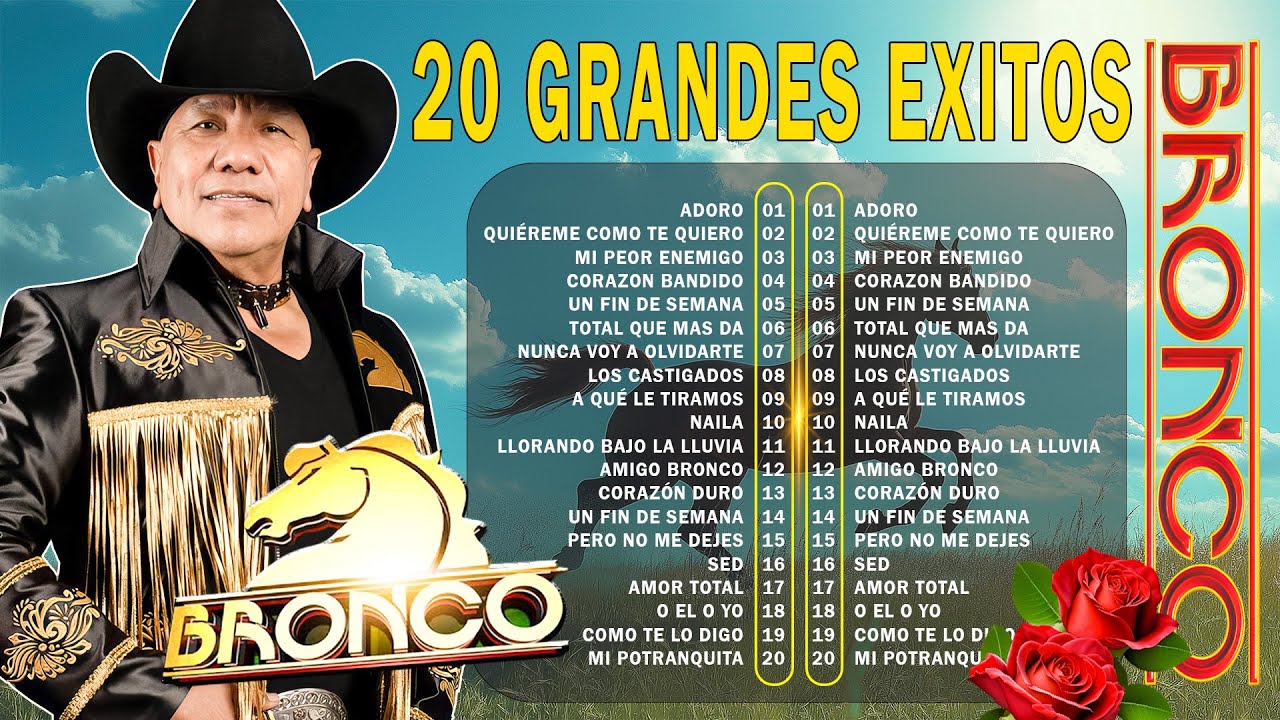 Grupo Bronco Románticas del Recuerdo 🐴 20 Super Exitos Cumbias ...
