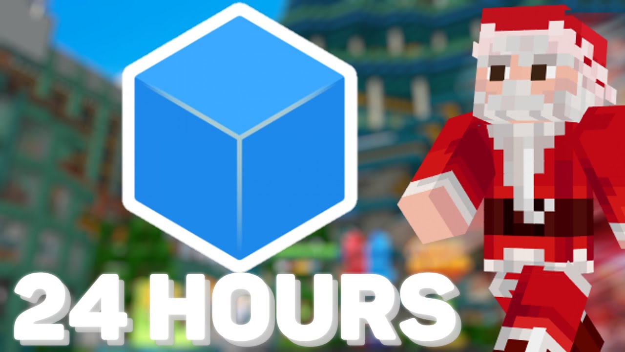 I Played CubeCraft For 24 Hours - YouTube