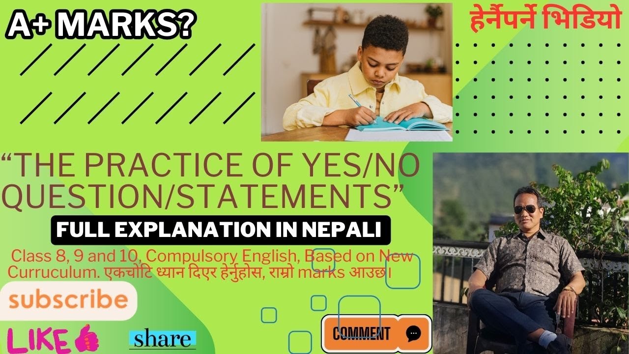 A + Marks? "The practice of Yes/No questions and Statements in the best ...