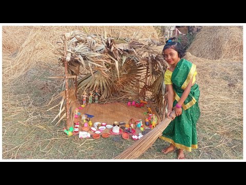 তালপাতার কুঁড়ে ঘরে ঐশীর খেলনা বাটি II Aishir Ranna Bati Khela II Aishi's World