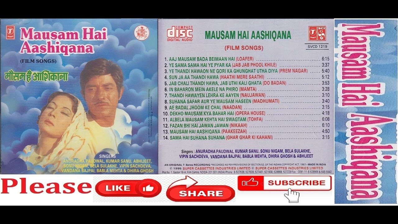 MAUSAM HAI AASHIQANA (FULL ALBUM) - YouTube