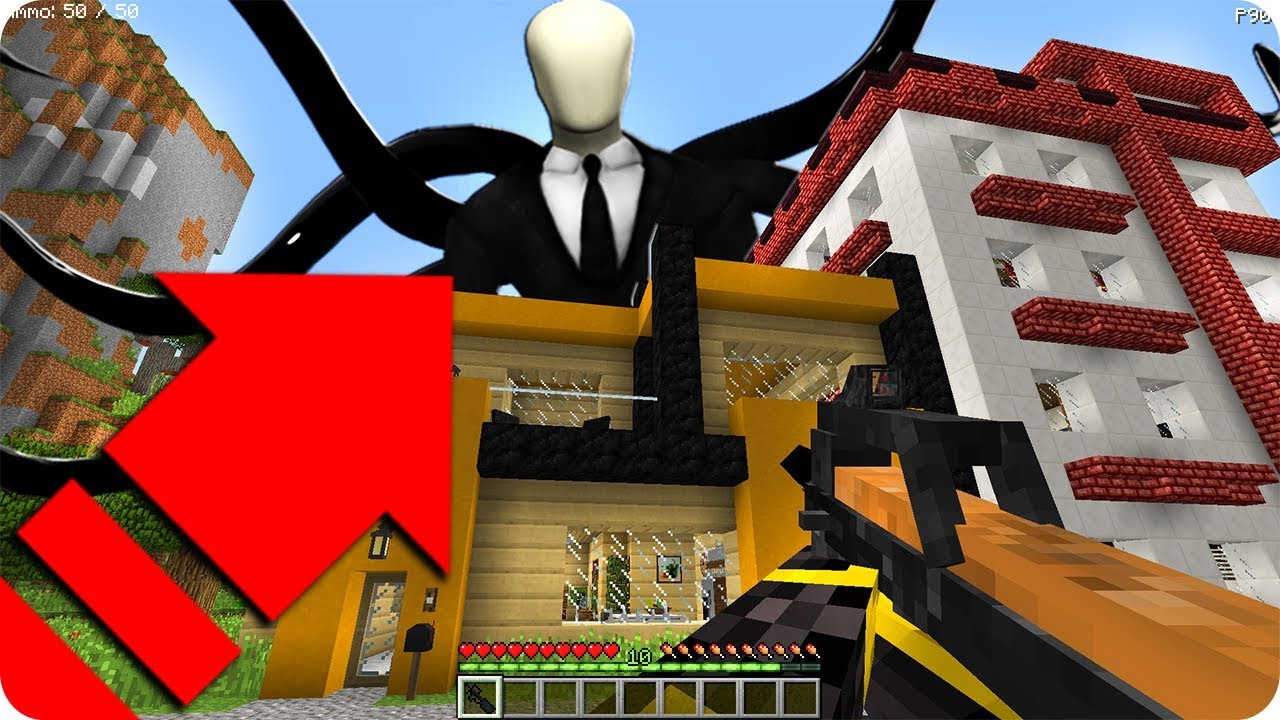 APARECE UN SLENDERMAN MUTANTE GIGANTE EN MI CASA EN MINECRAFT 😱 - YouTube