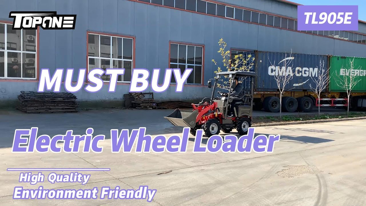 TL904E electric mini wheel loader Lithium Lead-acid LFP battery mini ...