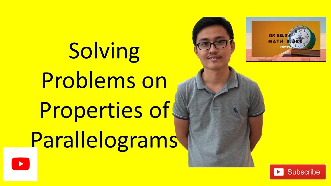 Solving problems on properties of parallelograms - YouTube
