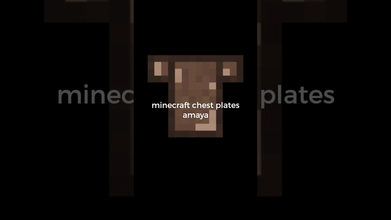 Minecraft chest plates - YouTube