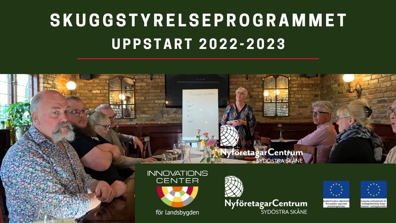 Skuggstyrelseprogrammet 2022-2023: Uppstartsevent - YouTube