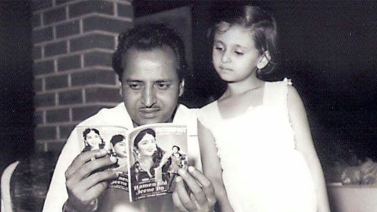 Legendary Actor Pran With His Daughter | Parents, Wife, Sons ...