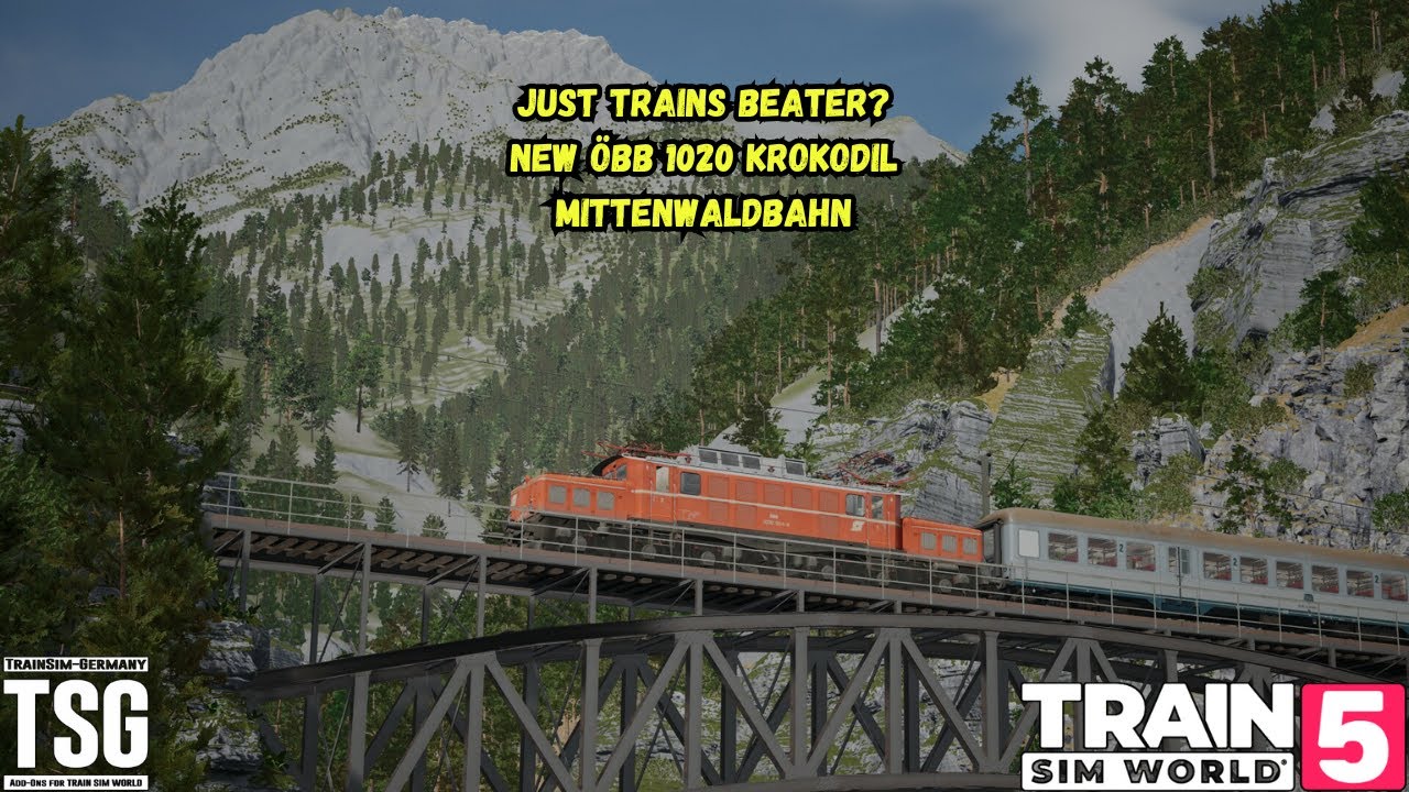 Just Trains Beater? | NEW ÖBB 1020 Krokodil | Train Sim Germany ...