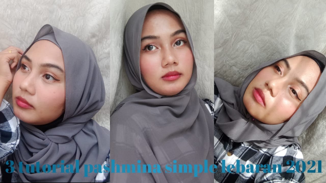 3 tutorial hijab pashmina buat lebaran 2021 |Salsabila Mutia - YouTube
