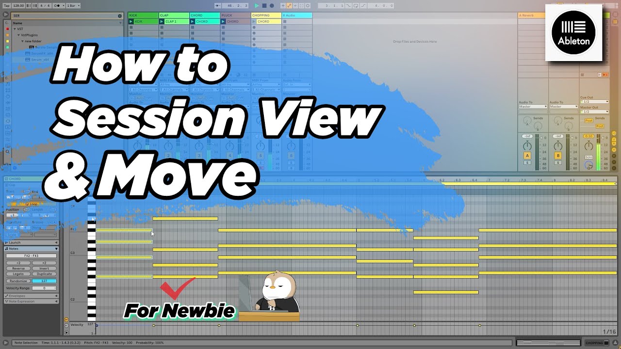 Ableton How to move Session View to Arrangement View - YouTube