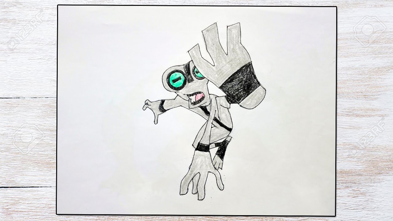 How to Draw Grey Matter from Ben 10 Omniverse - YouTube