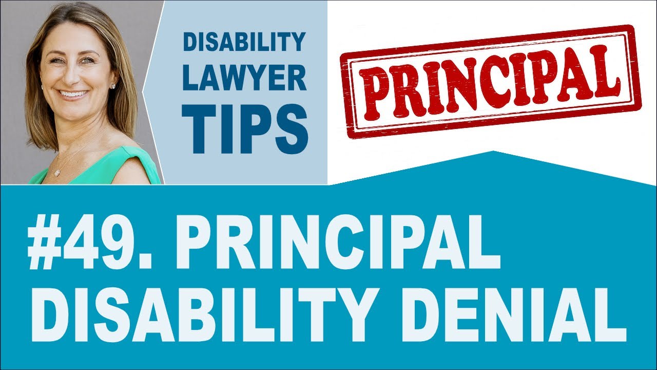 Principal Disability Denial (Disability Benefit Tip #49) - YouTube
