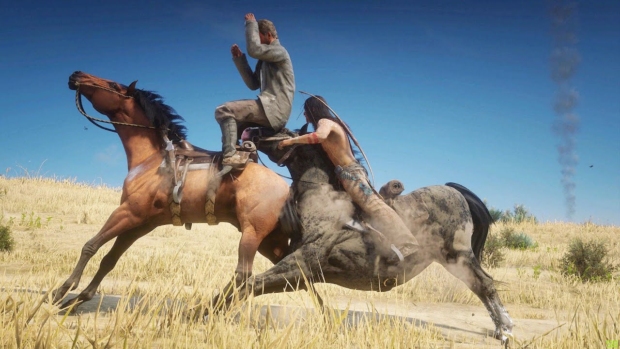 NATIVE AMERICAN Horse CRASHES in Red Dead Redemption 2 PC Vol 23 - YouTube