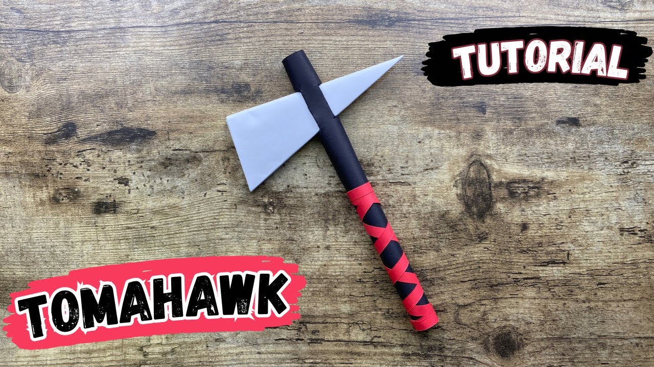 ORIGAMI TOMAHAWK PAPER CRAFT TUTORIAL | PAPER AXE ORIGAMI CRAFT FOLDING ...