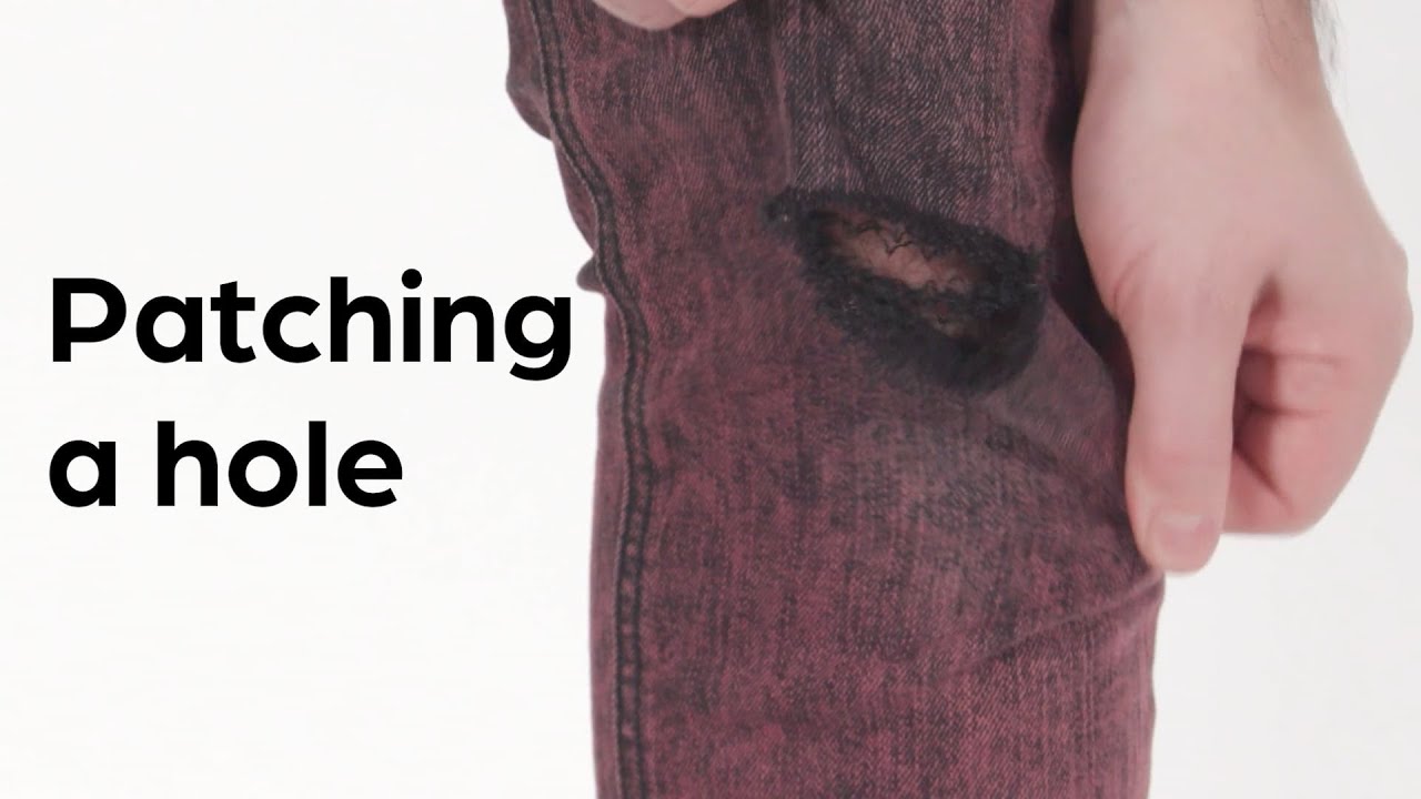 Patching a Small Hole — Repair and Re-Wear - YouTube