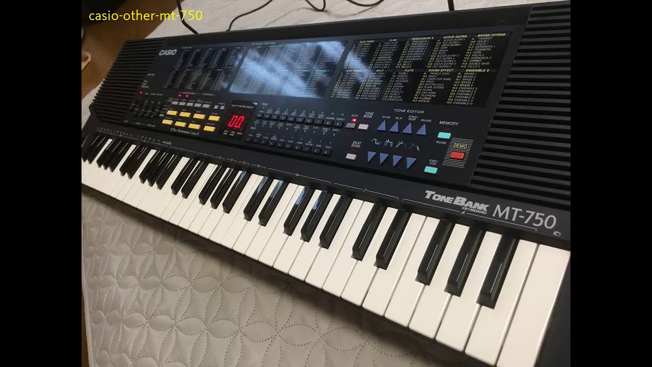 CASIO MT-750 (1989) - YouTube