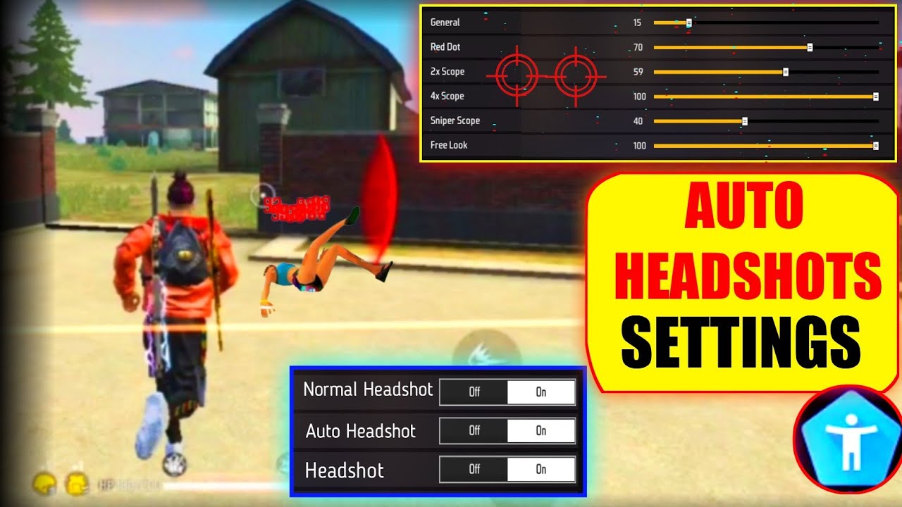 free fire headshot setting | one tap headshot setting | new headshot trick | new sensitivity ...