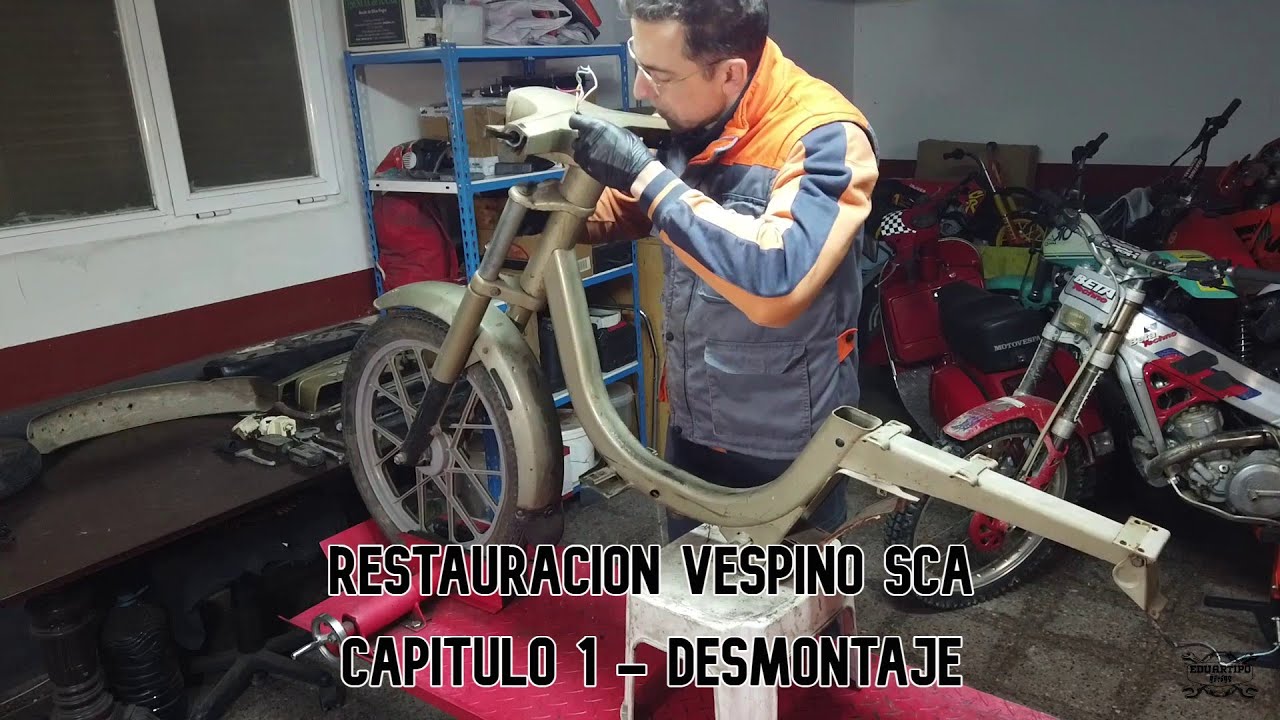 Restauración Vespino SCA - Capítulo #1 Desmontaje - YouTube
